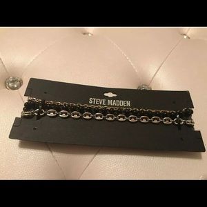 Steve Madden | Jewelry | New Steve Madden 3pc Chain Necklace Choker Set ...